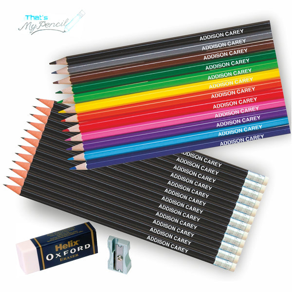 12 Colouring & 12 Graphite + Helix Eraser/Sharpener – That’s My Pencil